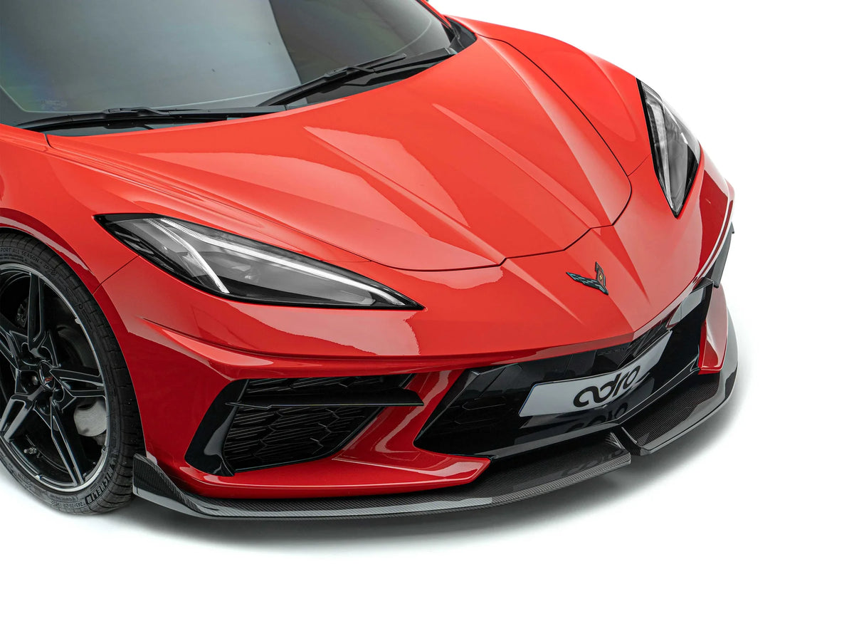 Adro - Carbon Fiber Front Lip Chevrolet Corvette C8 | Royal Body Kits
