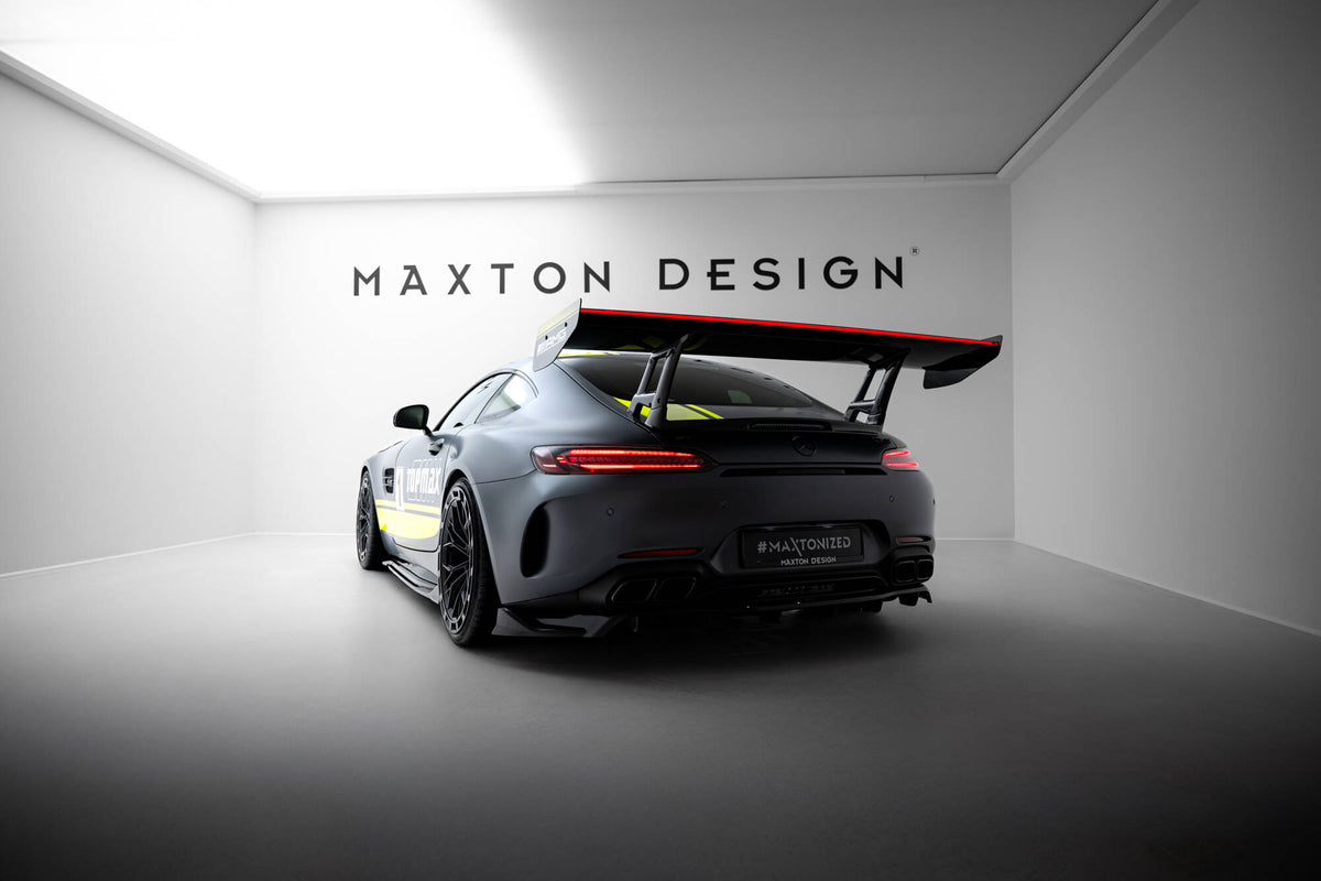 Maxton Design - Carbon Fiber Rear Wing + LED Mercedes Benz AMG GT/GTC/GTS/GTR C190 (Facelift ...
