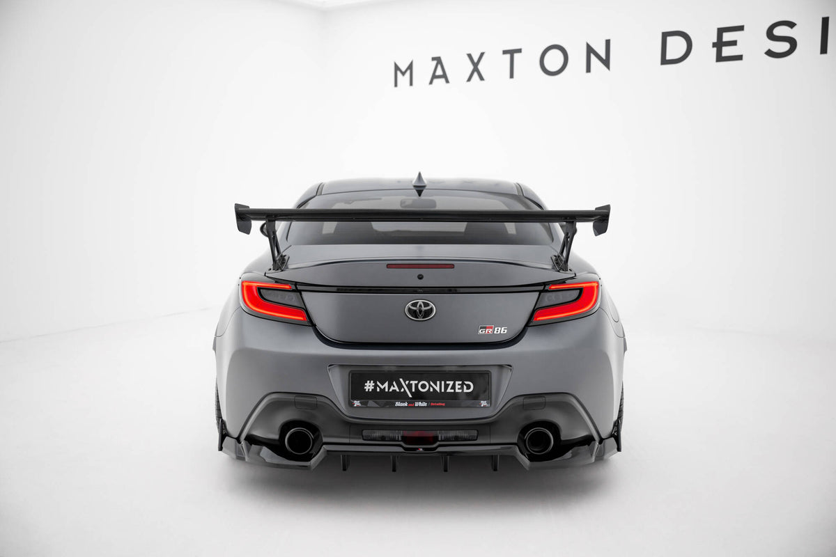 Maxton Design - Carbon Fiber Rear Wing with External Brackets Uprights Toyota GR86 / Subaru BRZ ...