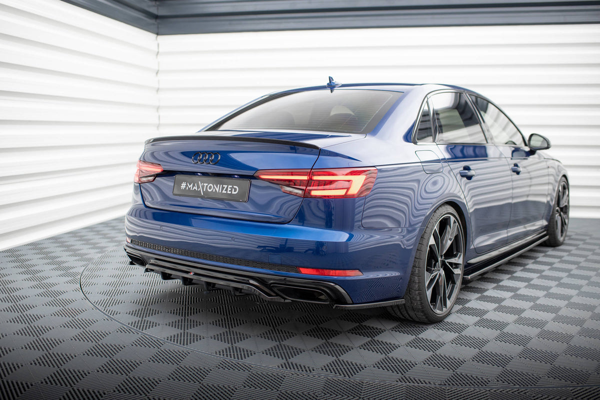 Maxton Design Central Rear Splitter with Vertical Bars Audi A4 Maxton Design Central Rear Splitter with Vertical Bars Audi A4