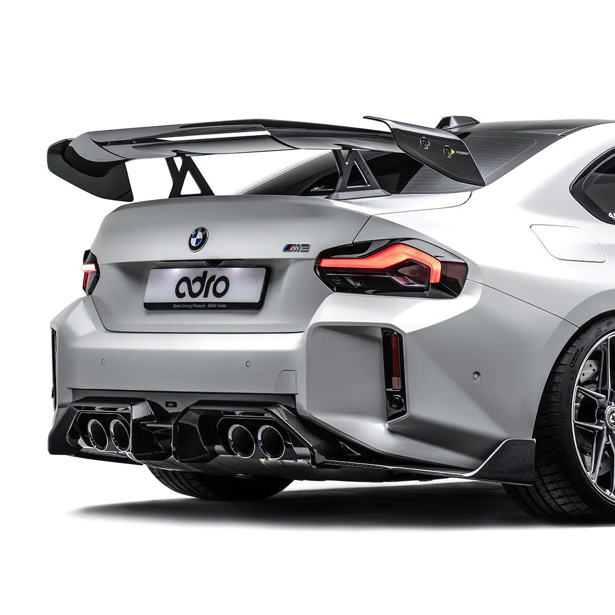 Adro - Carbon Fiber AT-R3 Swan Neck Wing BMW M2 G87 & Series 2 G42 ...
