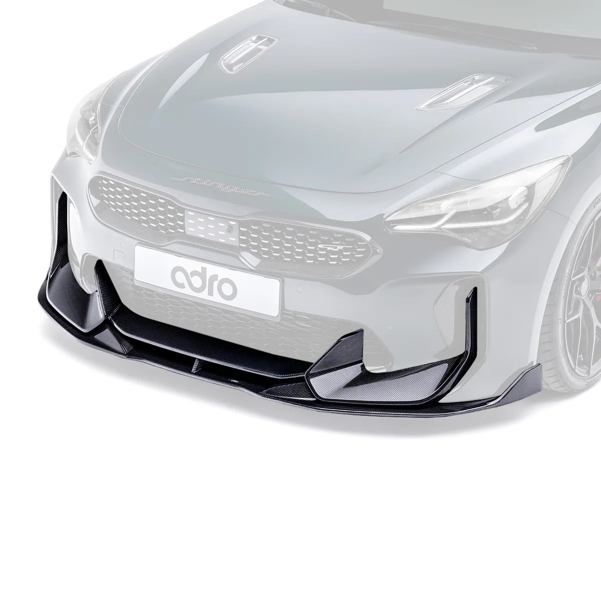 Adro - Carbon Fiber Front Splitter Final Edition Kia Stinger - A12A30 ...