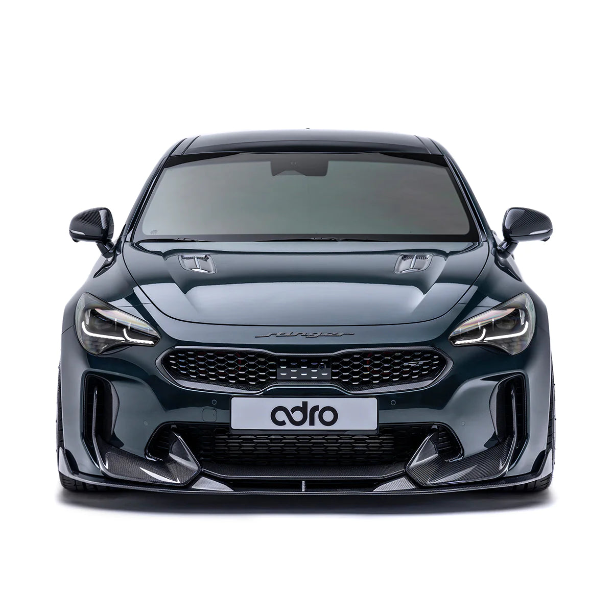 Adro - Carbon Fiber Front Splitter Final Edition Kia Stinger | Royal ...