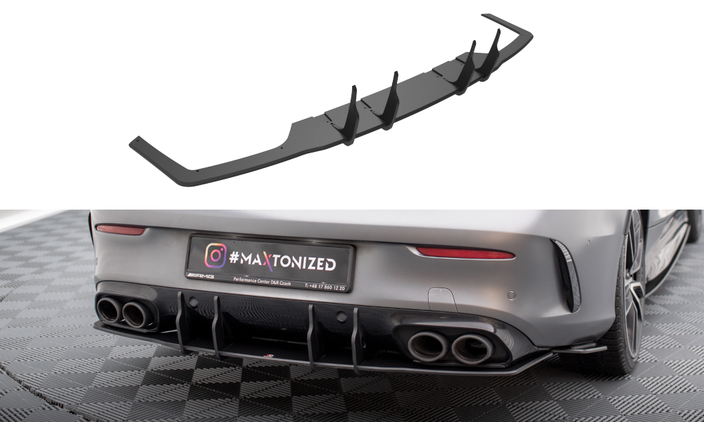 Maxton Design - Street Pro Rear Diffuser Mercedes Benz C43 AMG Coupe ...