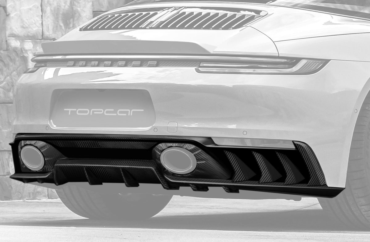 Topcar Design - Rear Diffuser Porsche 992 Carrera/Targa GTS | Royal ...