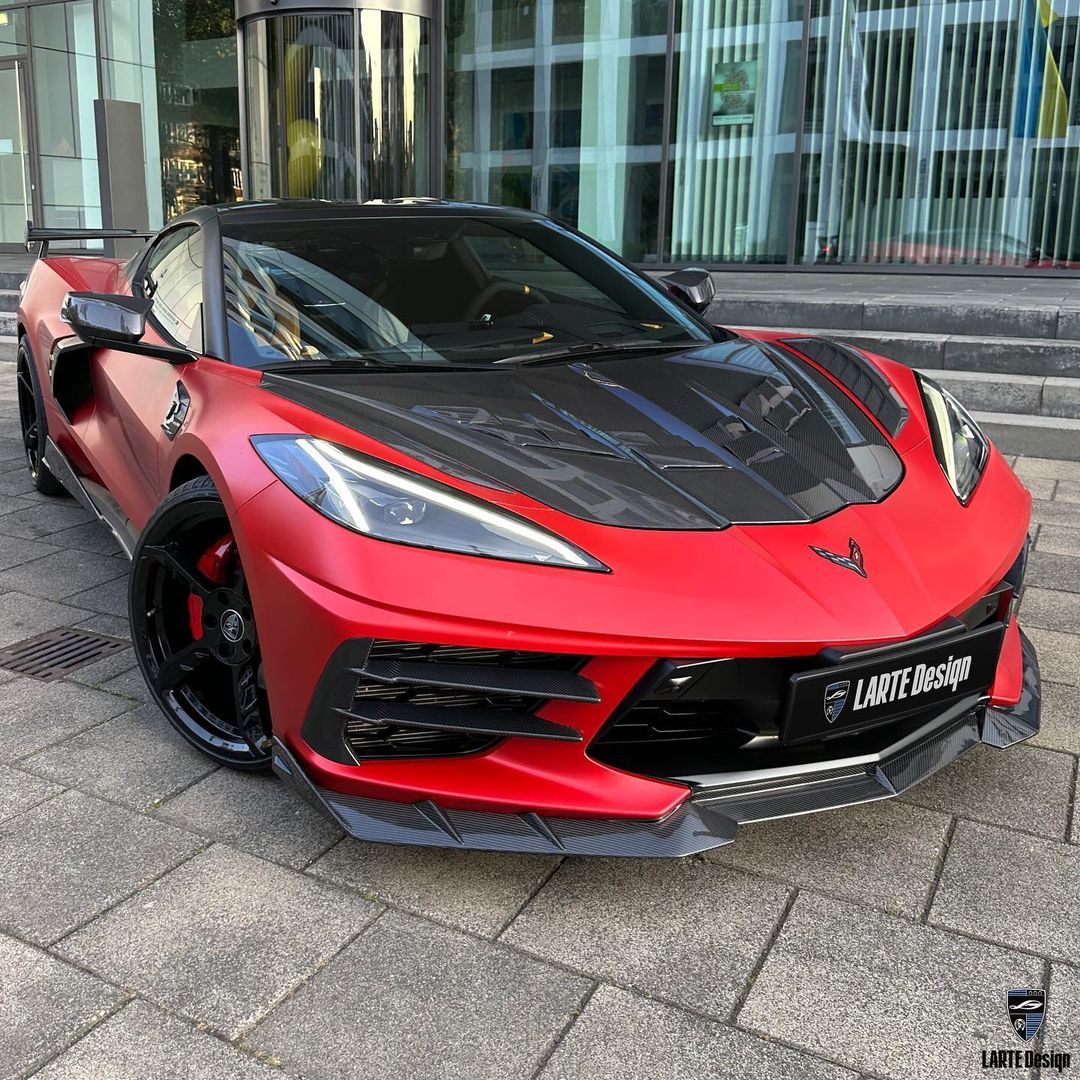 Larte Design - Front Fenders Overlay Up Chevrolet Corvette C8 | Royal Body Kits