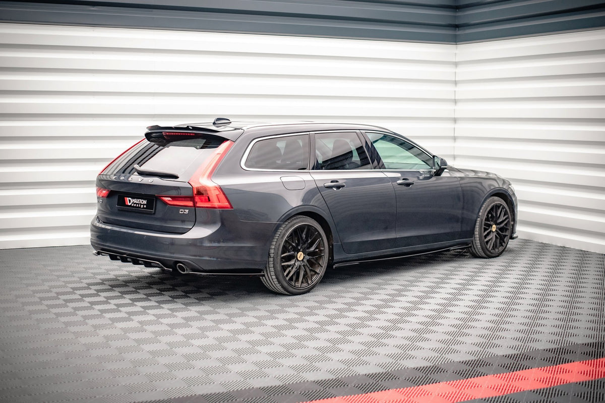 Maxton Design - Central Rear Splitter (With Vertical Bars) V.1 Volvo ...
