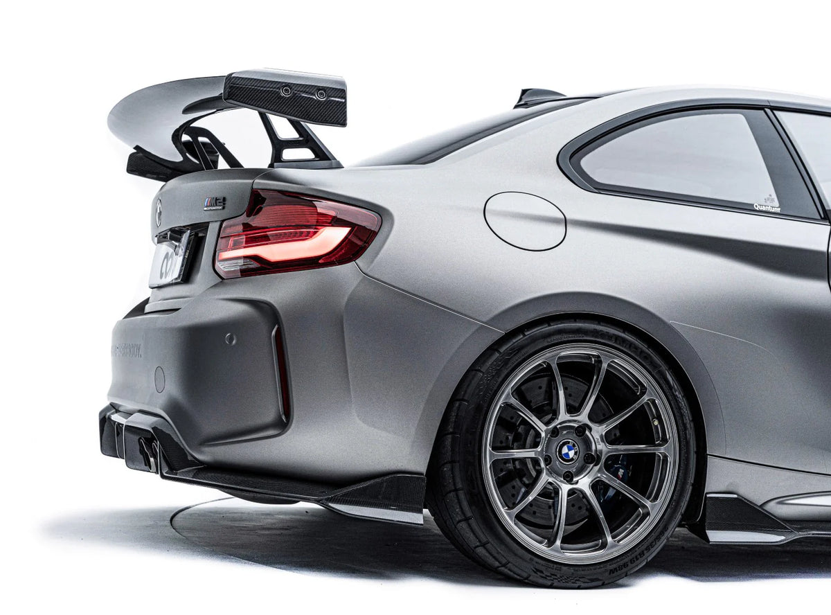 Adro - Carbon Fiber AT-R1 Swan Neck GT Wing BMW M2/C F87 & Series 2 F22 ...