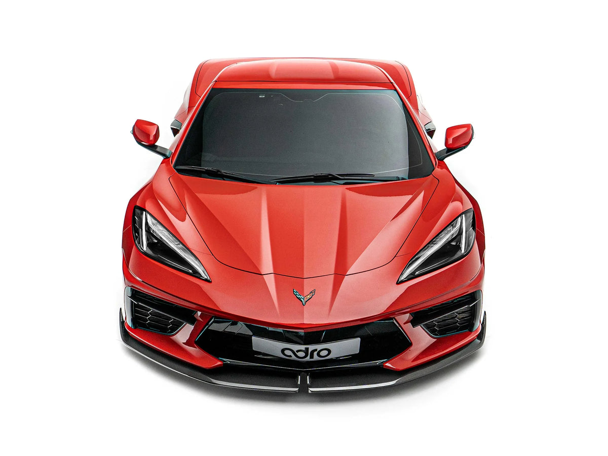 Adro - Carbon Fiber Front Lip Chevrolet Corvette C8 | Royal Body Kits