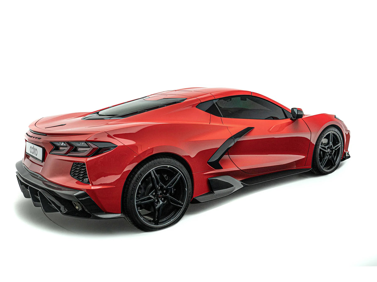 Adro - Carbon Fiber Side Skirts Chevrolet Corvette C8 | Royal Body Kits