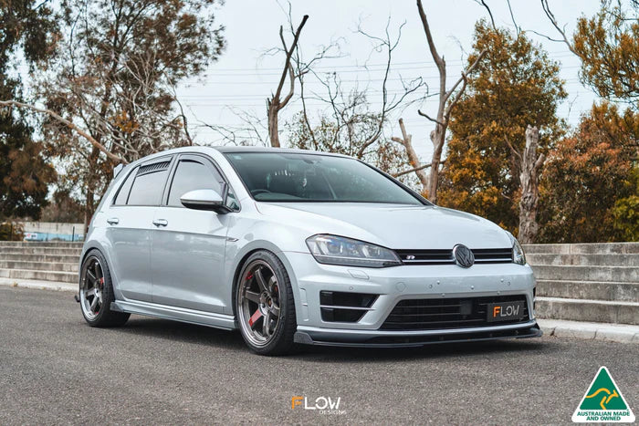 Flow Designs - Front Splitter Chassis Mounted Volkswagen Golf R Mk7 ...