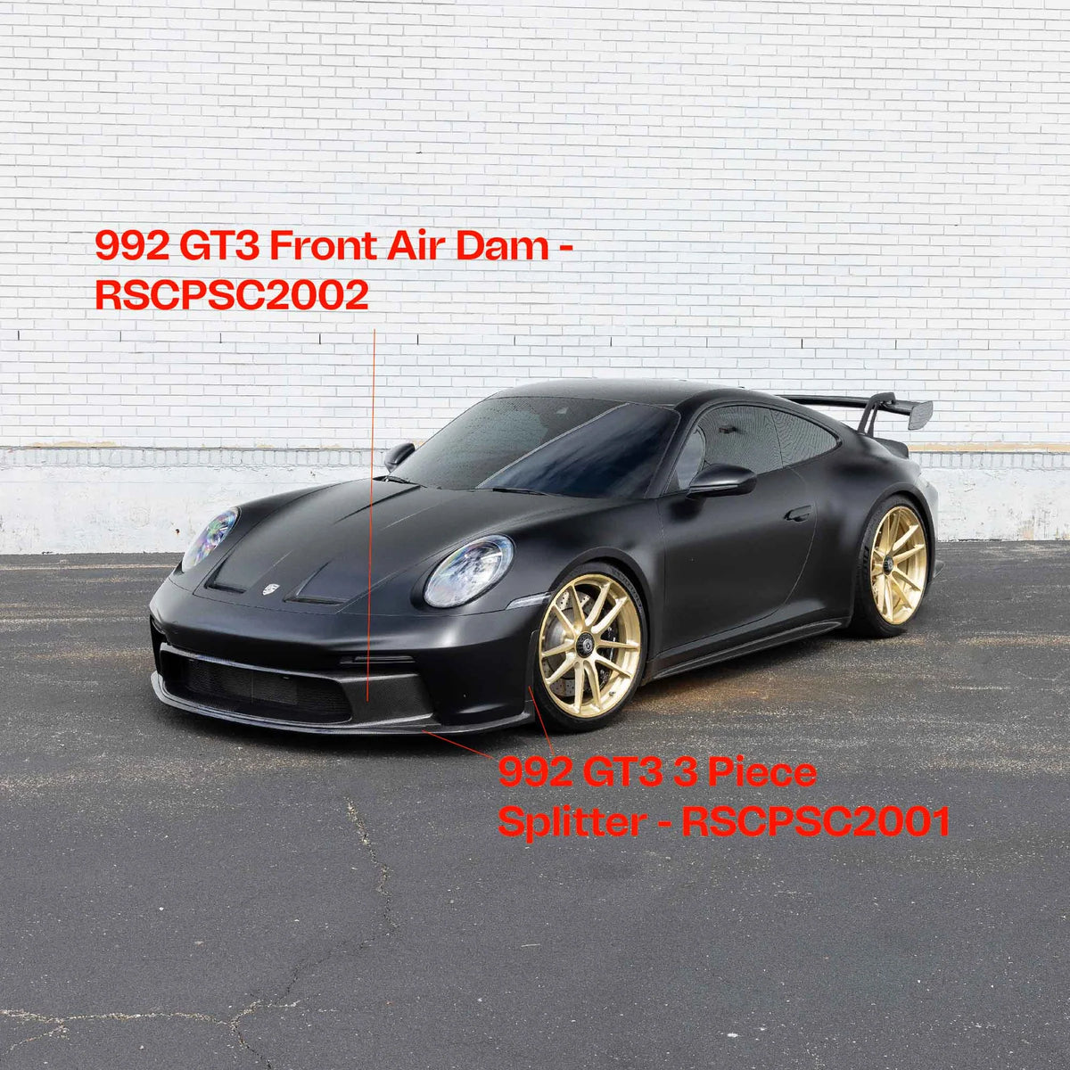Racing Sport Concepts - Front Air Dam Porsche 992 GT3 | Royal Body Kits