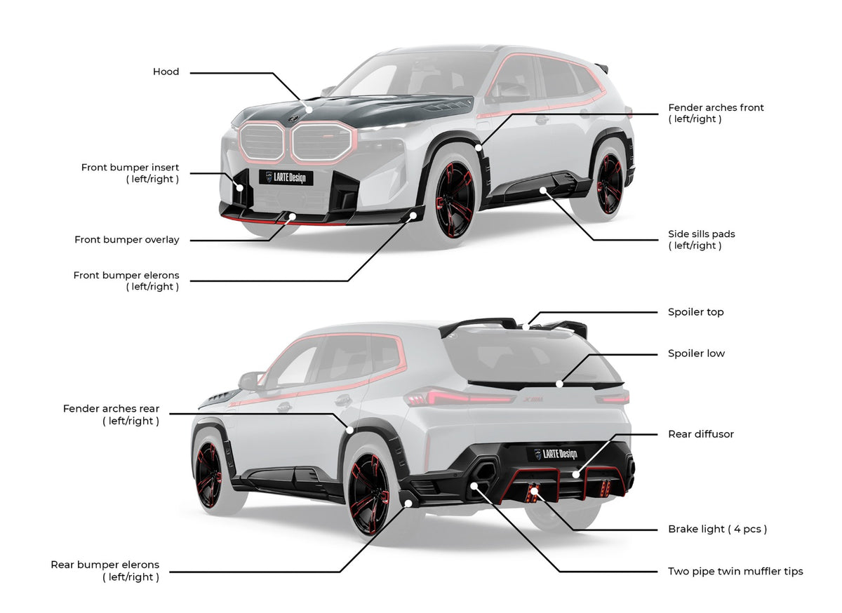 Larte Design - Wide Body Kit BMW XM | Royal Body Kits