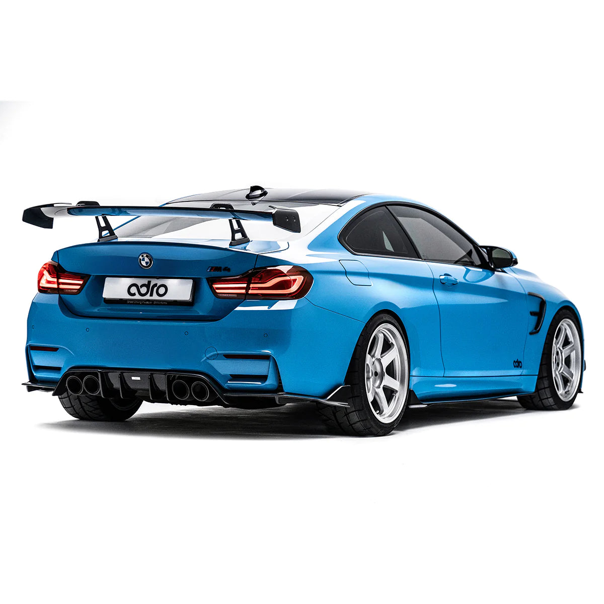 Adro - Carbon Fiber AT-R1 Swan Neck GT Wing BMW M4 F82 | Royal Body Kits