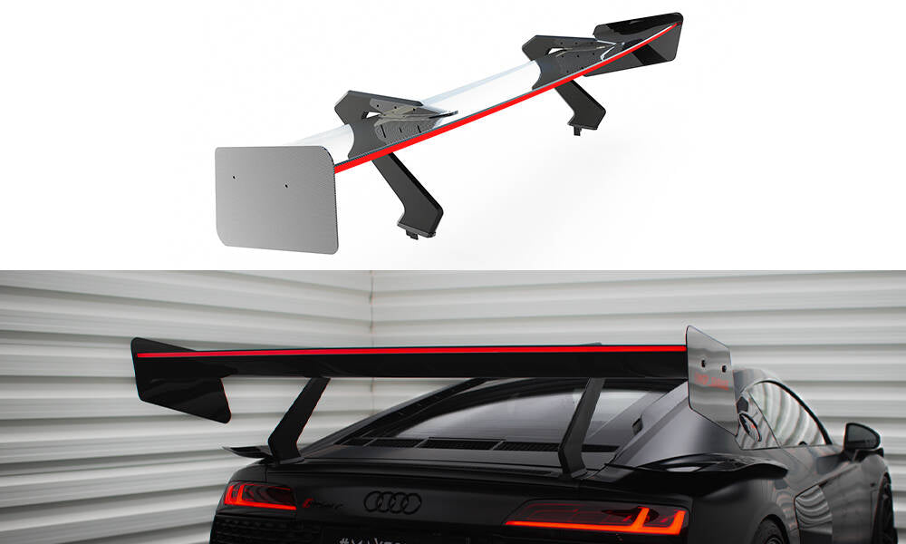 Maxton Design - Carbon Fiber Rear Wing + LED Light Audi R8 MK2 | Royal ...