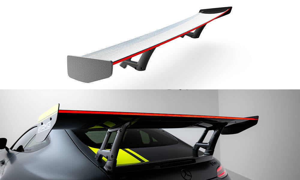 Maxton Design - Carbon Fiber Rear Wing + LED Mercedes Benz AMG GT/GTC ...
