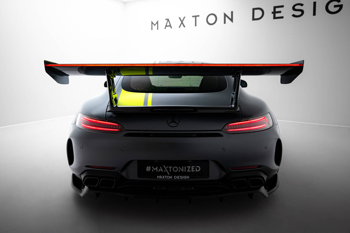 Maxton Design - Carbon Fiber Rear Wing + LED Mercedes Benz AMG GT/GTC/GTS/GTR C190 (Facelift ...