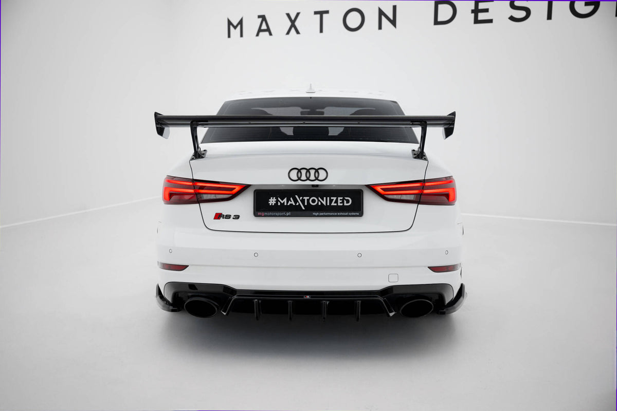 Maxton Design - Carbon Fiber Rear Wing with External Brackets Uprights ...