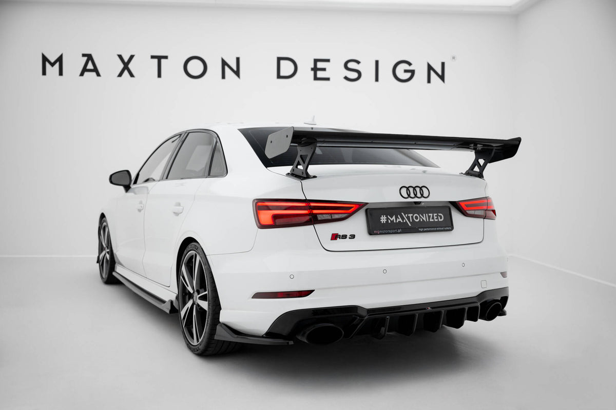 Maxton Design - Carbon Fiber Rear Wing with External Brackets Uprights ...