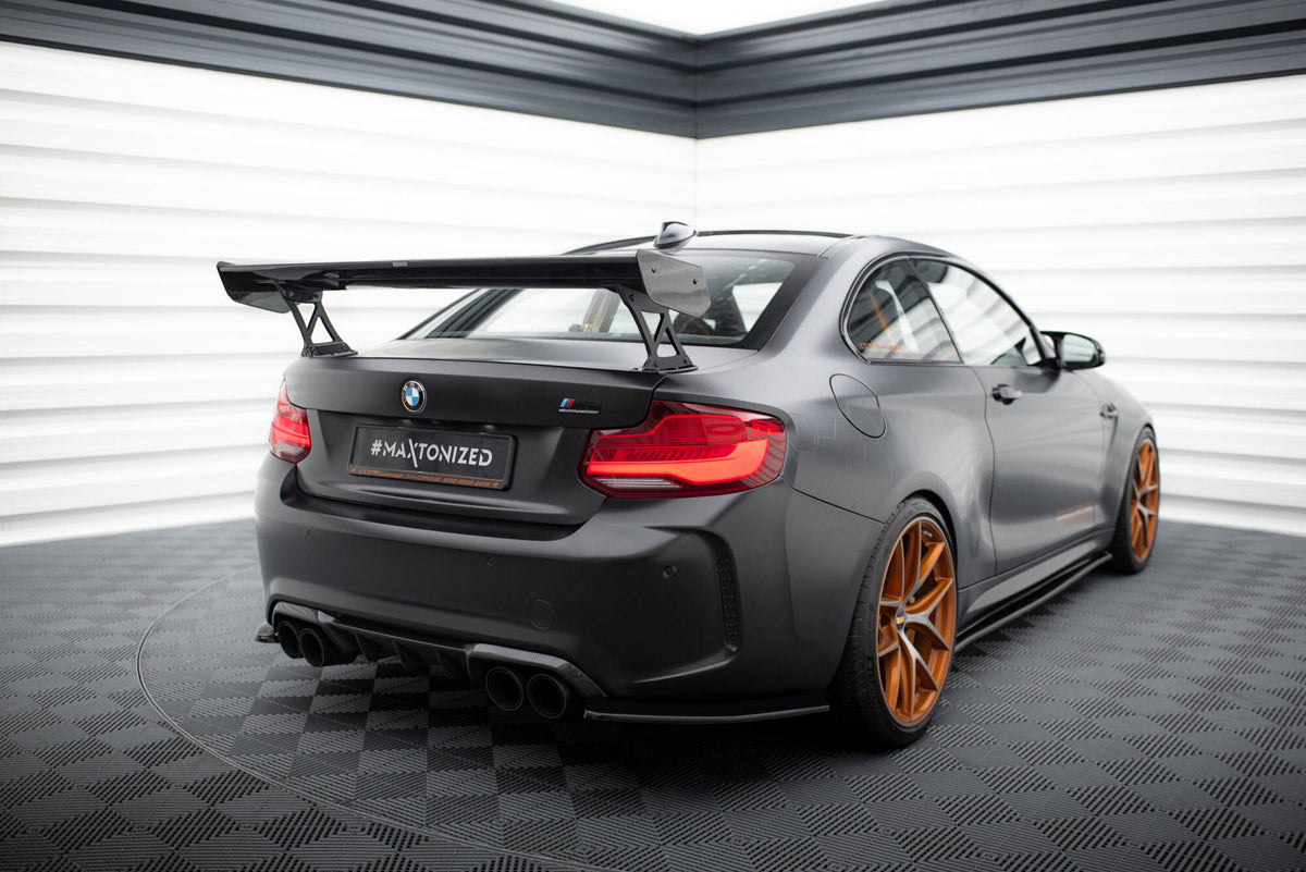 Maxton Design - Carbon Fiber Rear Wing (External Brackets Uprights) BMW M2 F87 | Royal Body Kits
