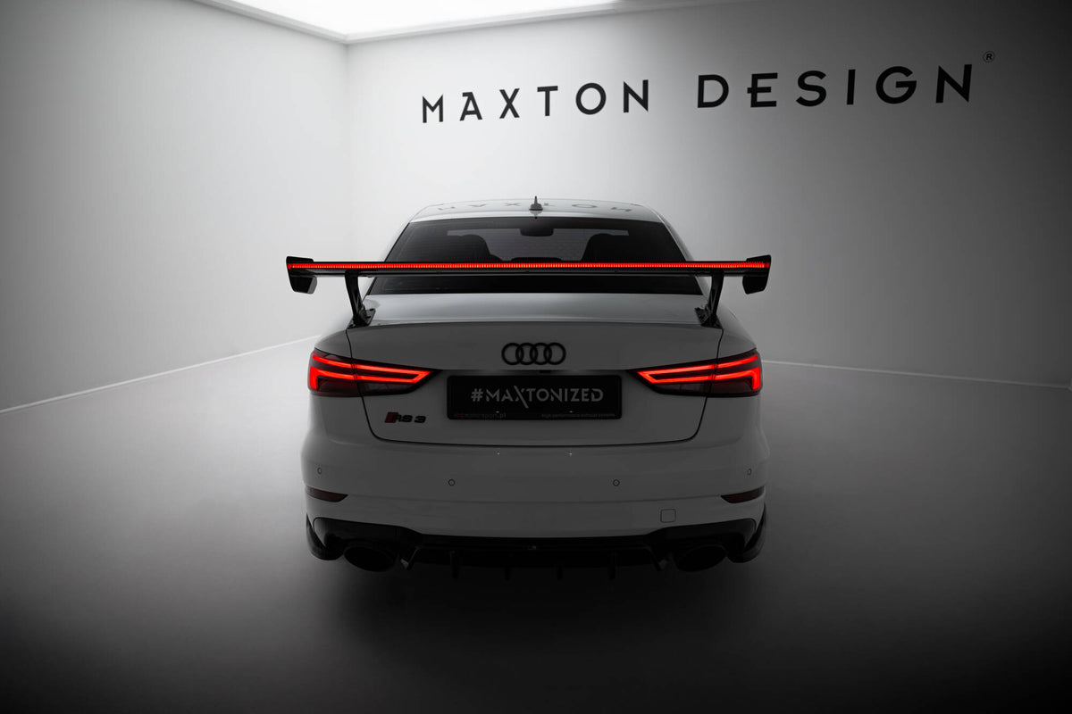 Maxton Design - Carbon Fiber Rear Wing with External Brackets Uprights ...