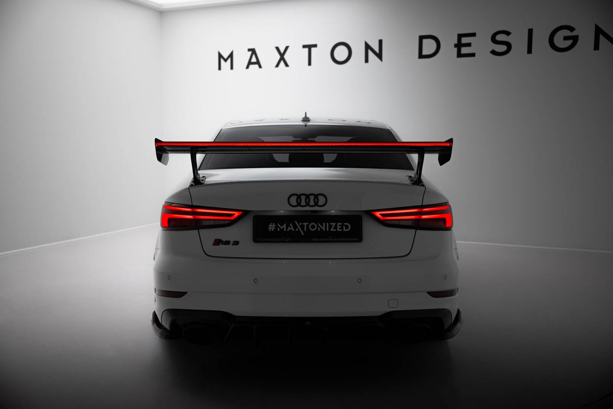 Maxton Design - Carbon Fiber Rear Wing with External Brackets Uprights ...