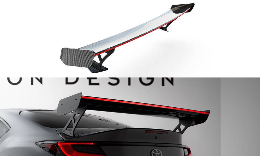 Maxton Design - Carbon Fiber Rear Wing with External Brackets Uprights ...