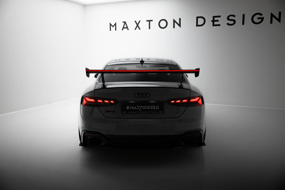 Maxton Design - Carbon Fiber Rear Wing with External Brackets Uprights ...