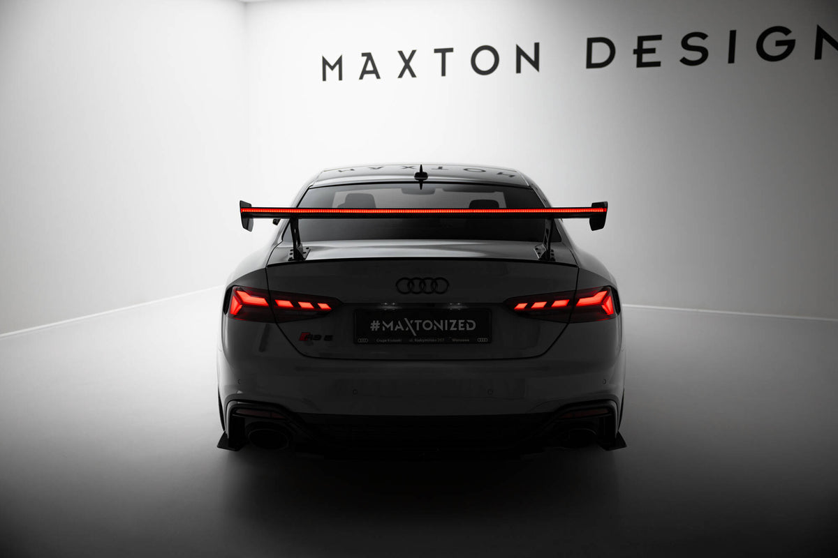 Maxton Design - Carbon Fiber Rear Wing with External Brackets Uprights ...
