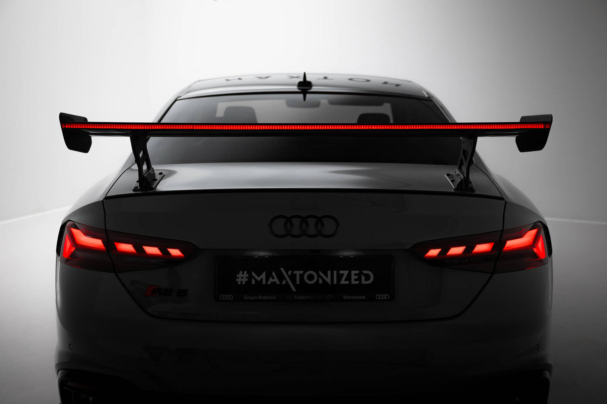 Maxton Design - Carbon Fiber Rear Wing with External Brackets Uprights ...