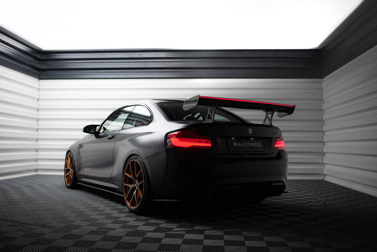Maxton Design - Carbon Fiber Rear Wing + LED Light BMW M2 F87 | Royal ...