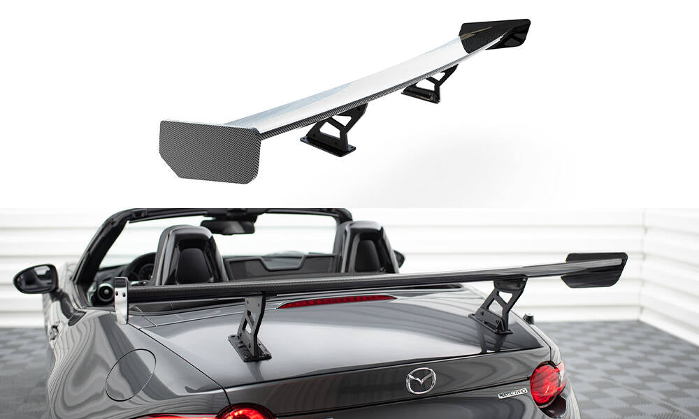 Maxton Design - Carbon Fiber Rear Wing with Internal Brackets Uprights ...