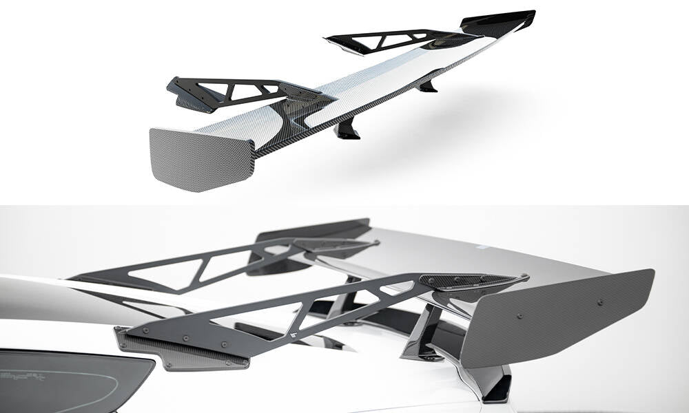 Maxton Design - Carbon Fiber Rear Wing with Upper Swan Mounting ...
