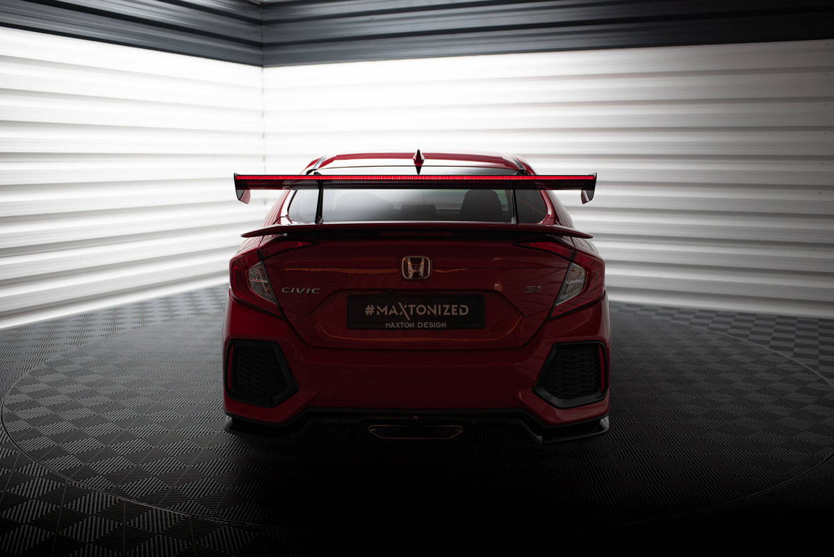 Maxton Design - Carbon Fiber Rear Wing with Upper Swan Mounting + LED ...