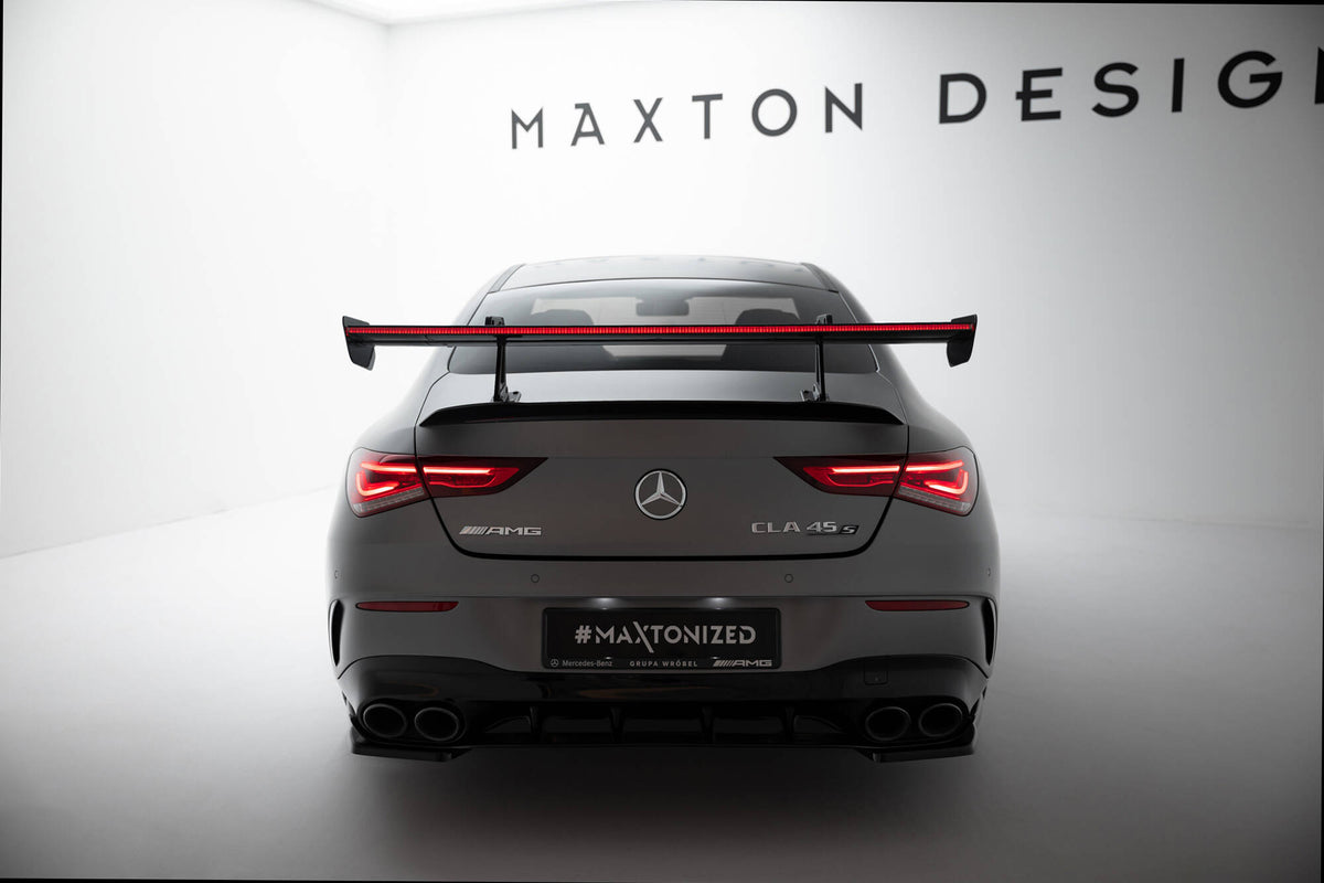 Maxton Design - Carbon Fiber Rear Wing with Upper Swan Mounting + LED ...
