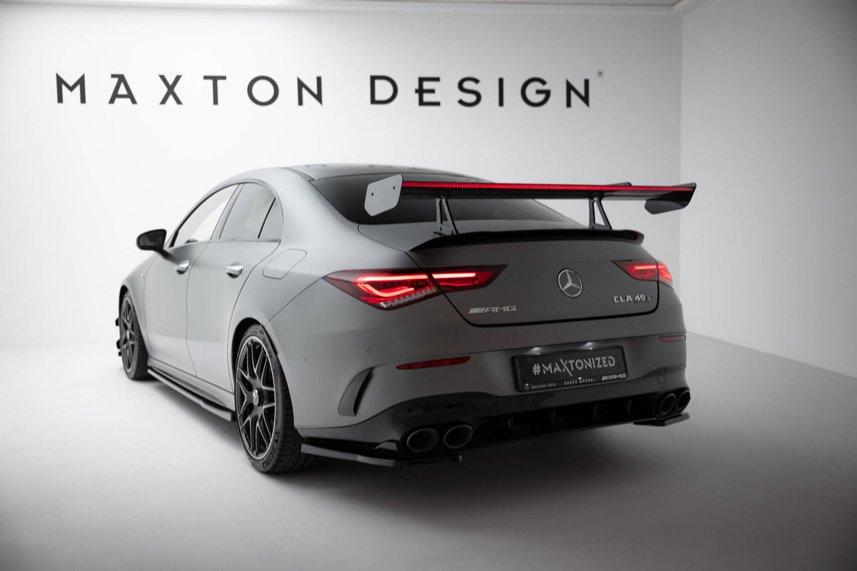 Maxton Design - Carbon Fiber Rear Wing with Upper Swan Mounting + LED ...