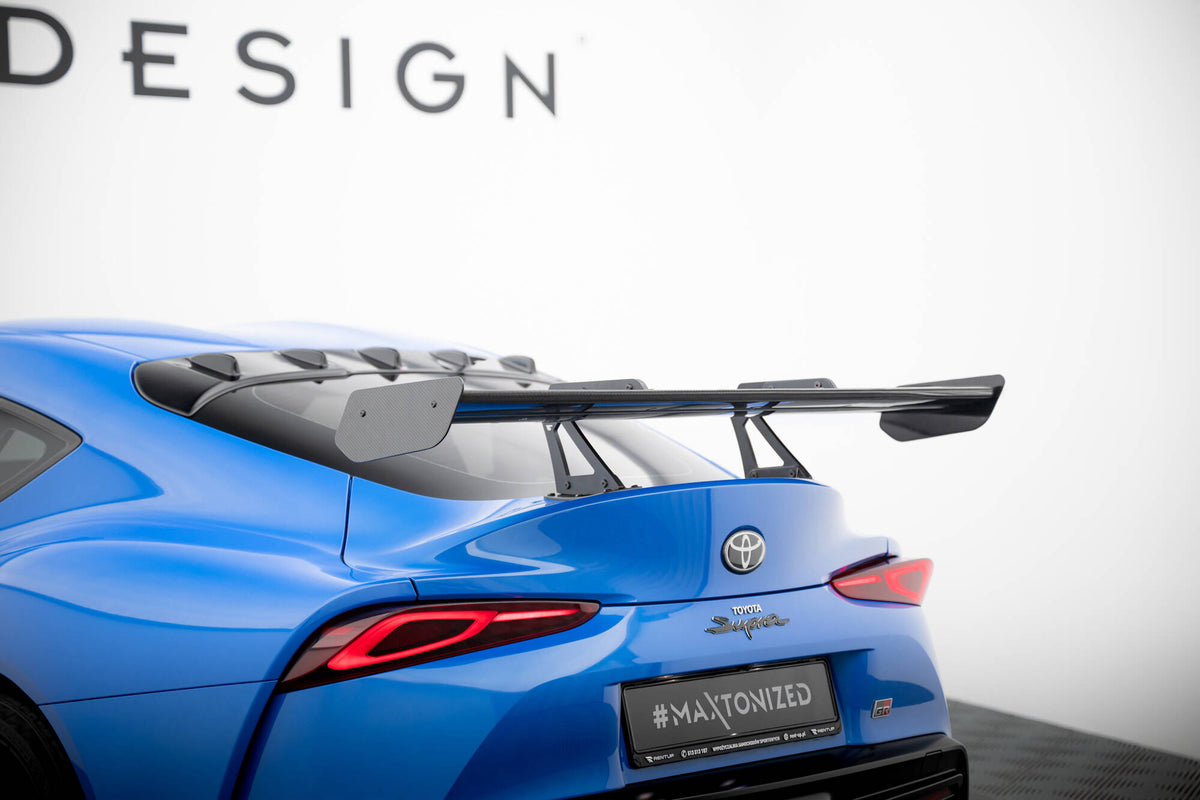 Maxton Design - Carbon Fiber Rear Wing with Upper Swan Mounting Toyota ...