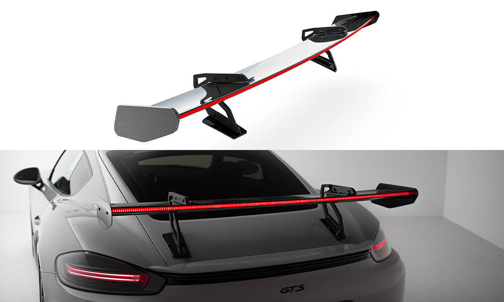 Maxton Design - Carbon Fiber Rear Wing with Upper Swan Mounting V.2 ...