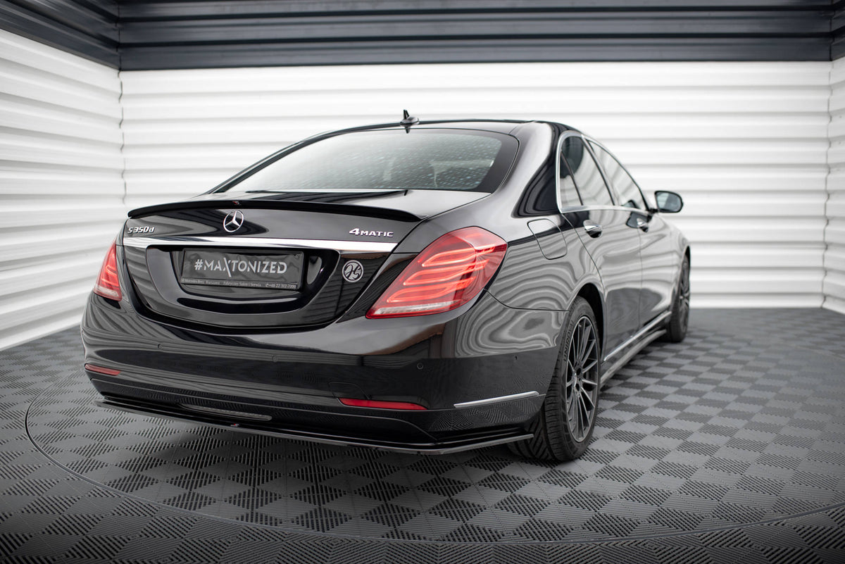 Maxton Design - Central Rear Splitter V.2 Mercedes Benz S-Class W222 ...