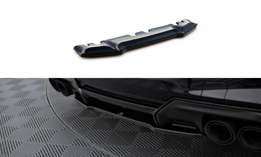 Maxton Design - Central Rear Splitter BMW M8 Gran Coupe F93 / Coupe F92 ...