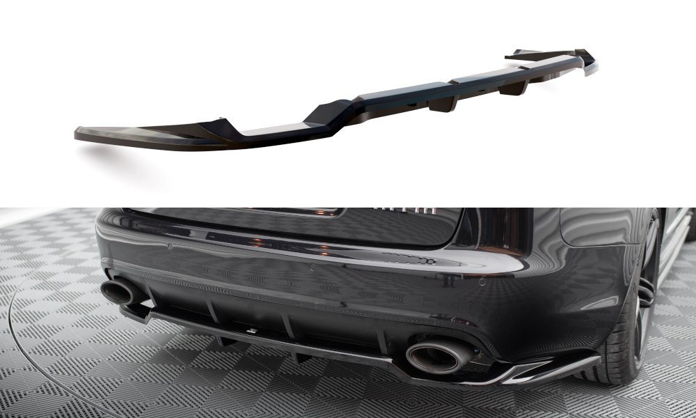 Maxton Design - Central Rear Splitter (with Vertical Bars) Audi RS6 ...