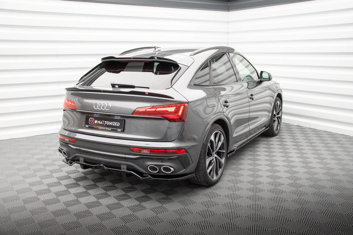 Maxton Design - Central Rear Splitter (with Vertical Bars) Audi SQ5 ...