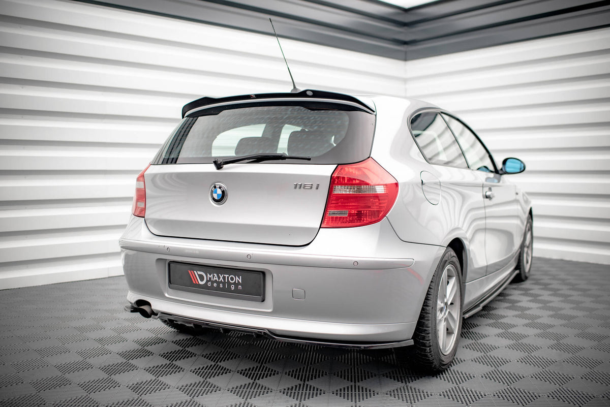 Maxton Design - Central Rear Splitter (with Vertical Bars) BMW Series 1 ...