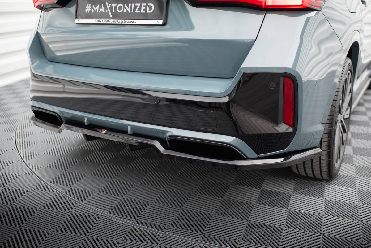 Maxton Design - Central Rear Splitter (with Vertical Bars) BMW X1 & iX1 ...