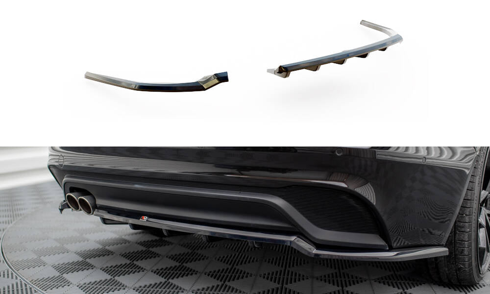 Maxton Design - Central Rear Splitter (with Vertical Bars) Jaguar XE ...