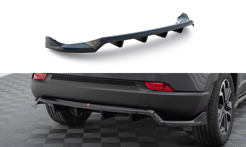 Maxton Design - Central Rear Splitter (with Vertical Bars) Jeep Compass ...