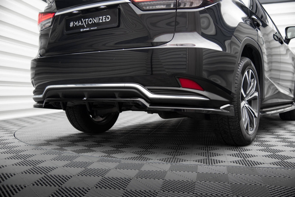 Maxton Design - Central Rear Splitter (with Vertical Bars) Lexus RX MK4 ...