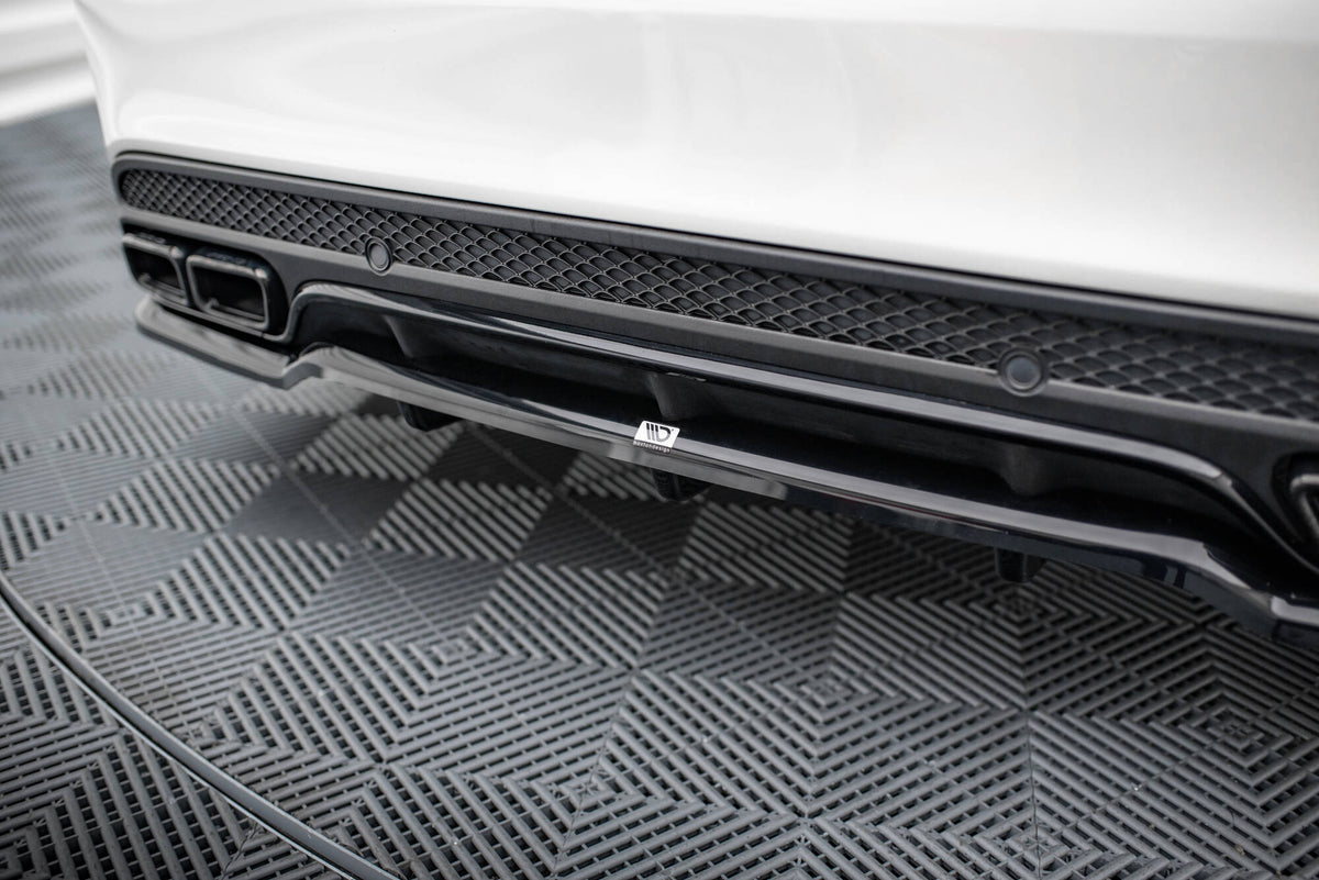 Maxton Design - Central Rear Splitter (with Vertical Bars) Mercedes ...