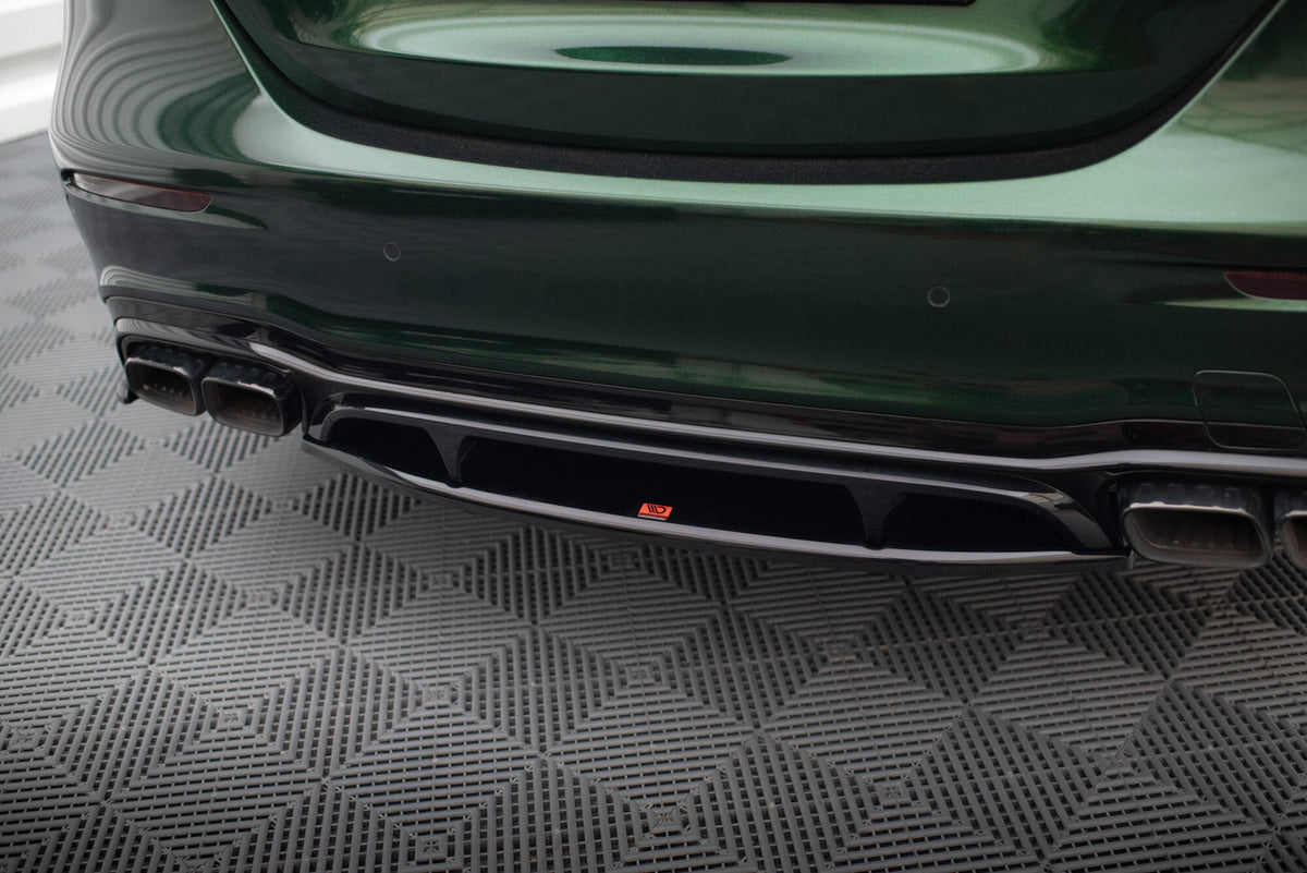 Maxton Design - Central Rear Splitter (with Vertical Bars) Mercedes ...