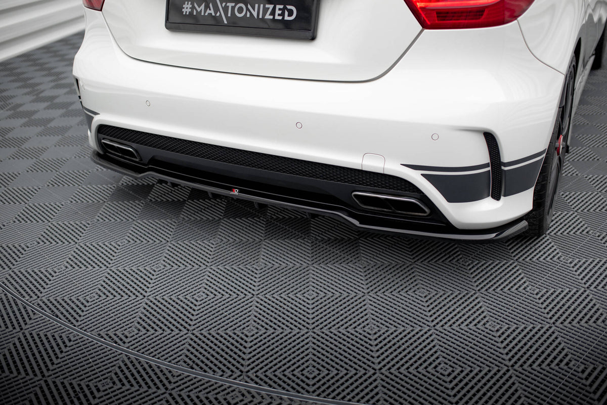 Maxton Design - Central Rear Splitter (with Vertical Bars) Mercedes ...